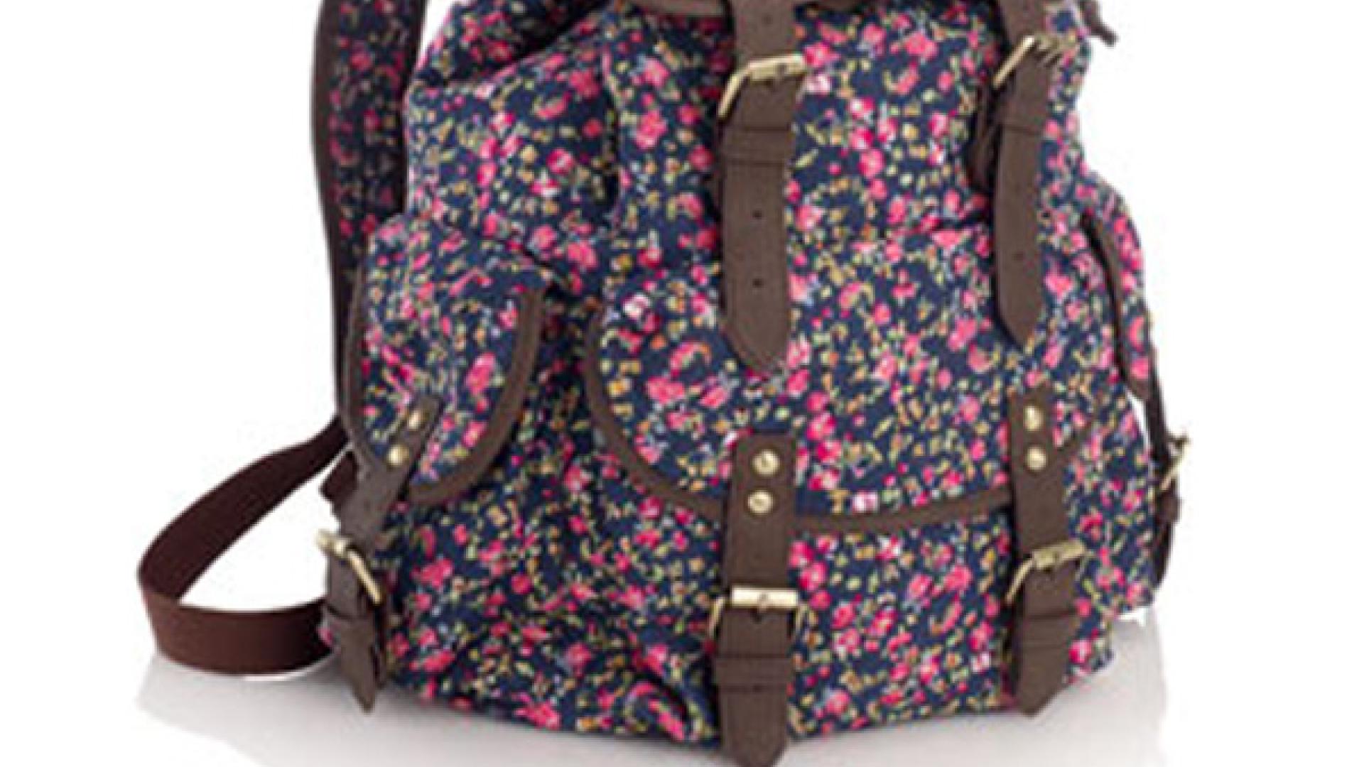 Rucksack mit Blümchen von Zara