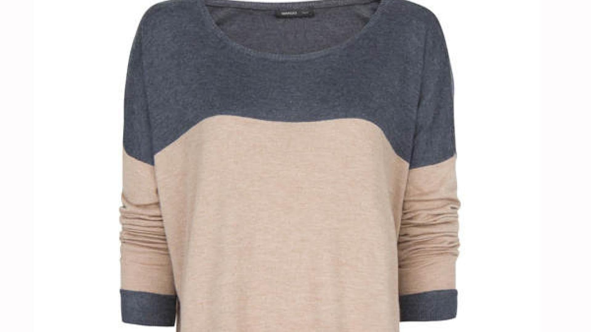 Grau-beiger Pullover von Mango