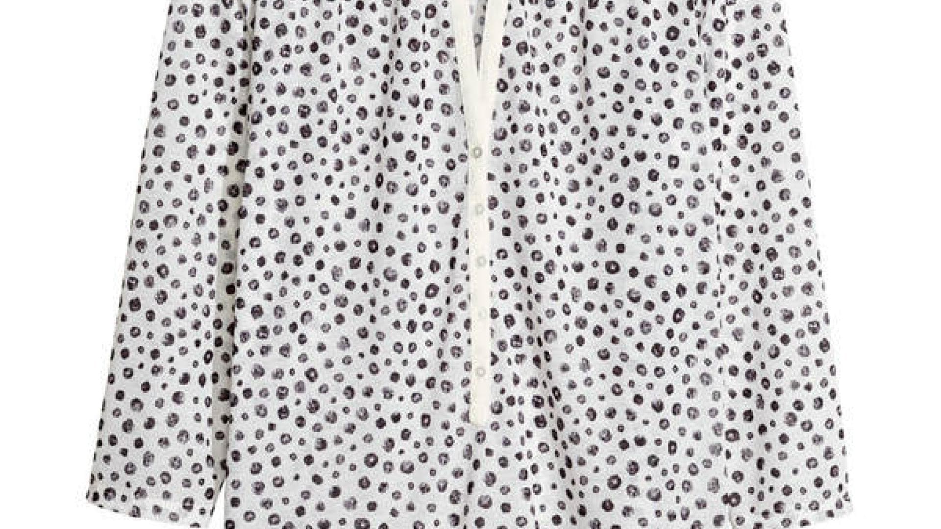 Bluse mit Punkten von H&M