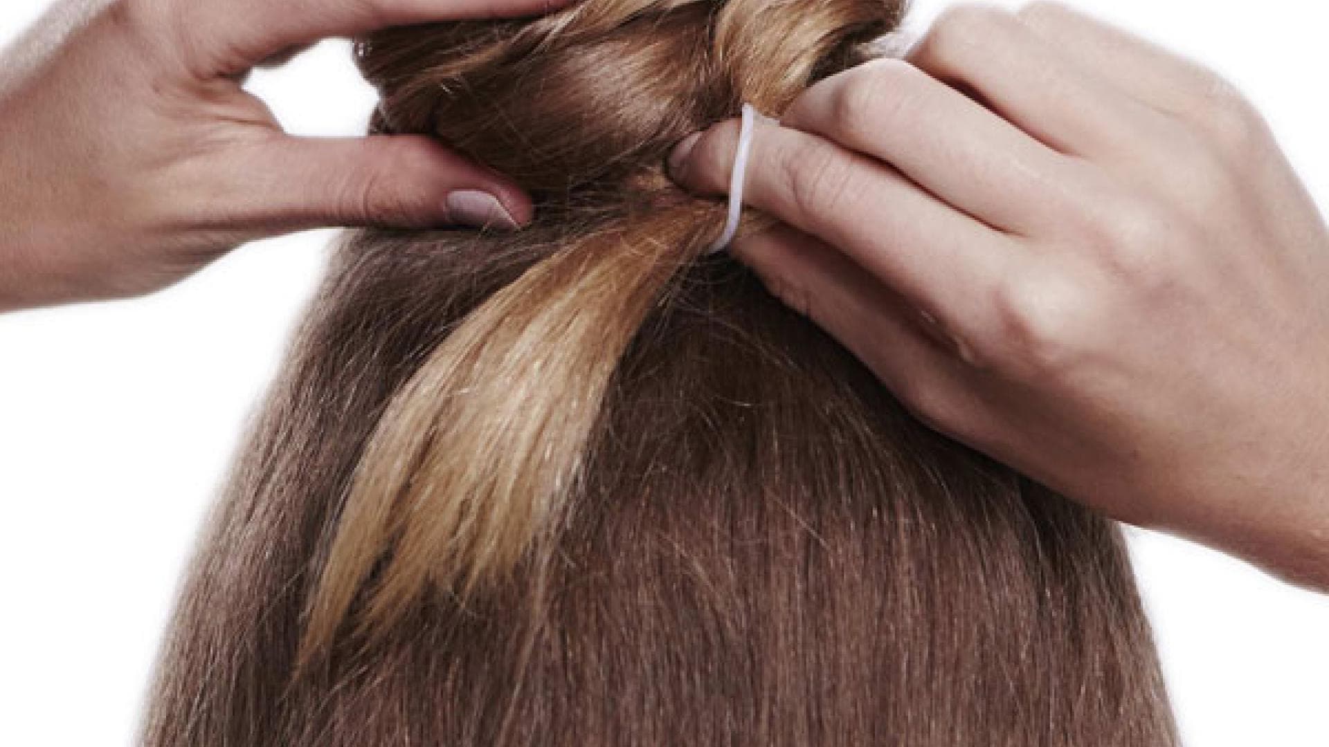 Halber Dutt mit invisibobble