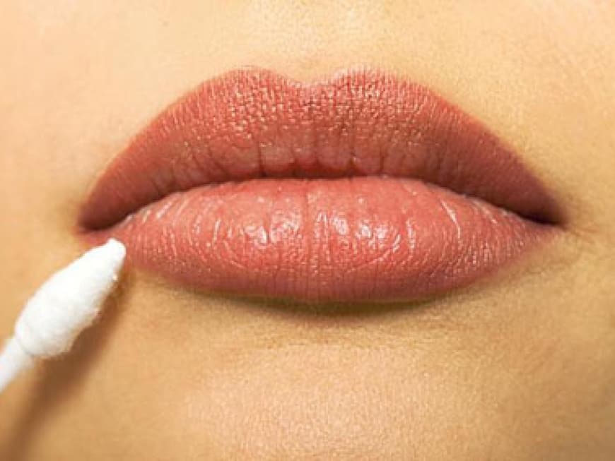 Lippenkonturen absoften
