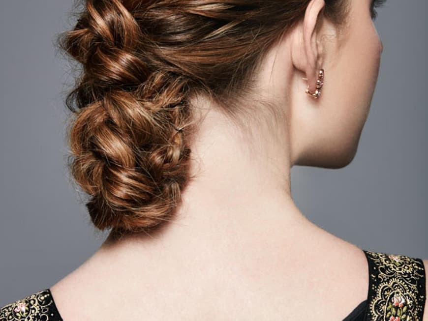 Ballfrisuren geflochten